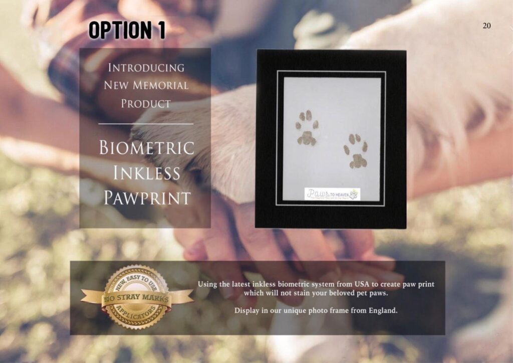 Biometric Inkless Pawprint – Paws To Heaven